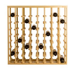 Creekside 64 Bottle Table Wine Rack (Pine) by Creekside - Exclusive 12 inch deep design conceals entire wine bottles. Hand-sanded to perfection!, Pine