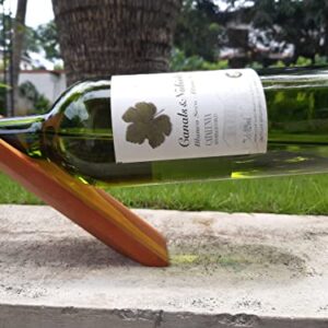 Wine Bottle Balancer/ Holder - Magic Bat - Unique Decorative Cricket Bat Design for Tabletop Display in Home, Kitchen, or Bar