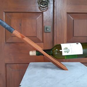 Wine Bottle Balancer/ Holder - Magic Bat - Unique Decorative Cricket Bat Design for Tabletop Display in Home, Kitchen, or Bar