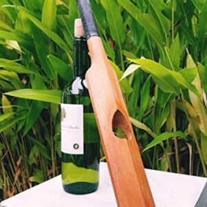 Wine Bottle Balancer/ Holder - Magic Bat - Unique Decorative Cricket Bat Design for Tabletop Display in Home, Kitchen, or Bar