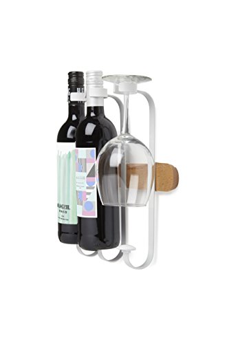 Umbra Showvino Wine Display, White/Natural