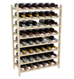 creekside 48 bottle modular wine shelves (pine) by creekside - exclusive 12-inch deep design, bottle necks don't stick out! quality, high grade pine, 12", pine