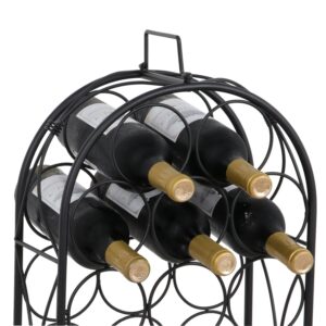 HomGarden 23 Bottles Wine Rack Stand Floor Wine Holder Racks Metal Arched Free Standing Bottle Display Stand - No Assembly Required