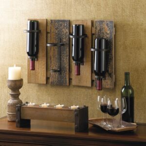 Smart Living Company Rustic Wall Mounted Wine Rack