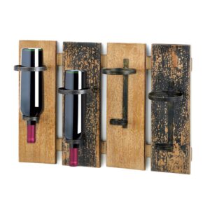 Smart Living Company Rustic Wall Mounted Wine Rack