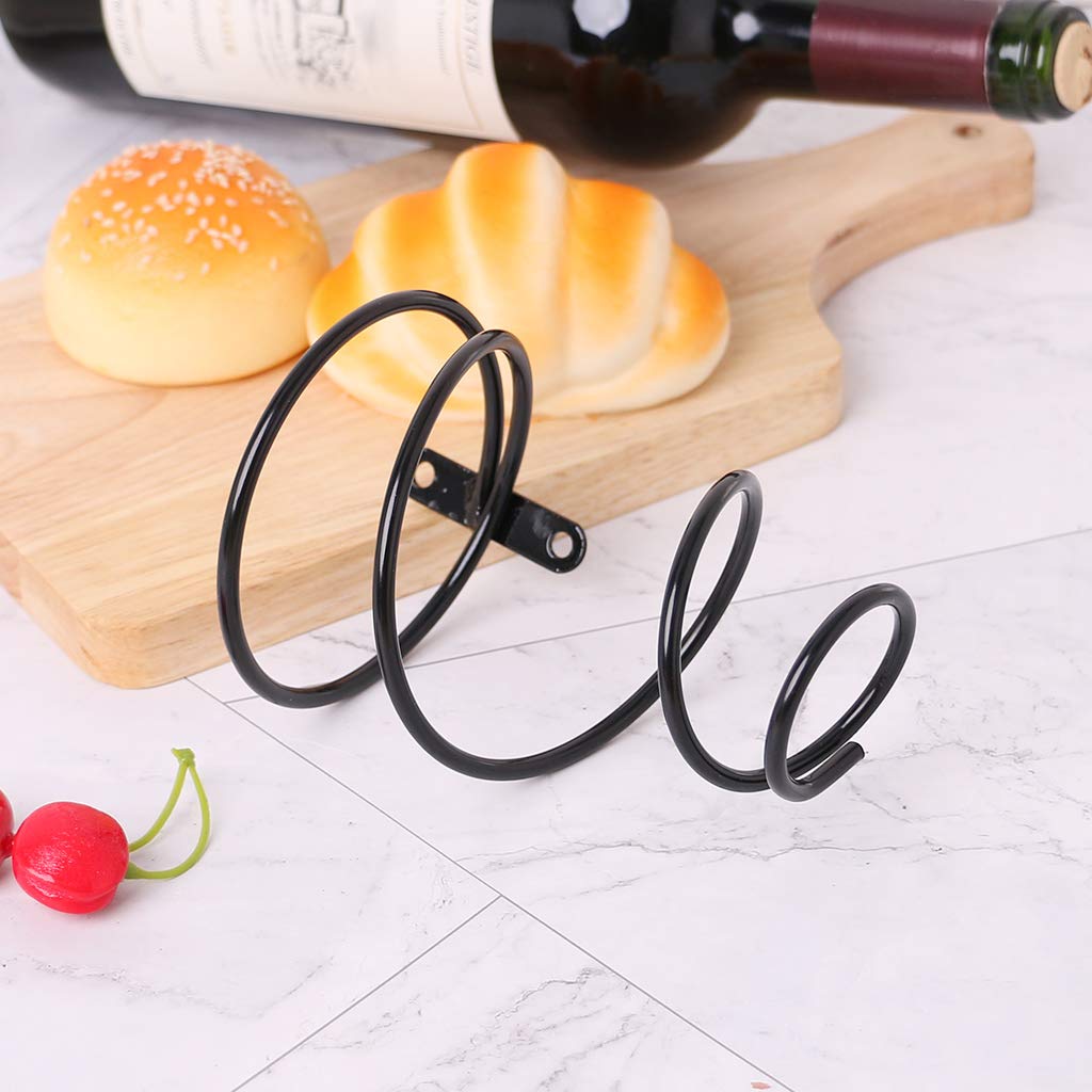 GUSENG Iron Wall Mounted Wine Bottle Rack Holder Display Shelf Kitchen Bar Exhibition Storage Organizer Home Decor