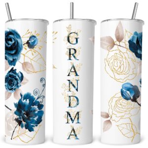 zokcc gifts for grandma- best grandma stainless steel tumbler- cute grandma's mother's day birthday christmas gifts- gift for grammy, grandmothers, grandmom from grandchild grandson granddaughter