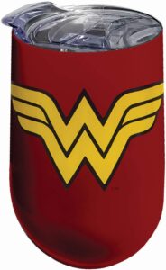 spoontiques wonder woman logo stainless tumbler