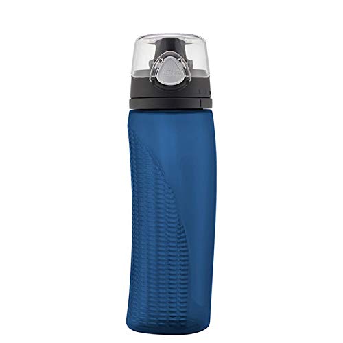 Thermos 10792 Hydration Water Bottle with Meter, Midnight Blue, 710 ml