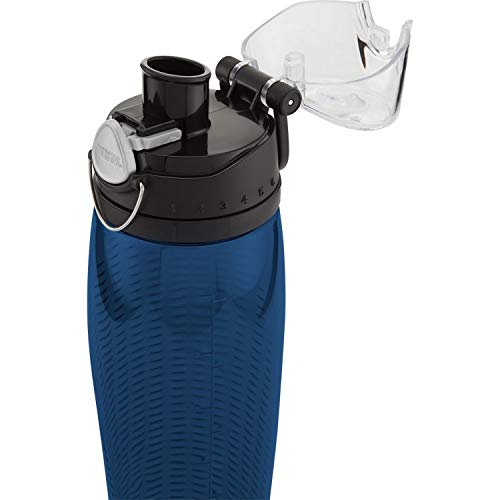 Thermos 10792 Hydration Water Bottle with Meter, Midnight Blue, 710 ml