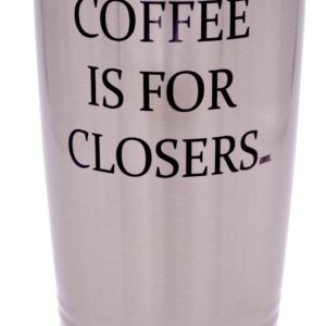 Rogue River Tactical Large Funny Realtor Real Estate Sales Coffee is For Closers 20 Ounce Travel Tumbler Mug Cup w/Lid Gift Salesperson Associate