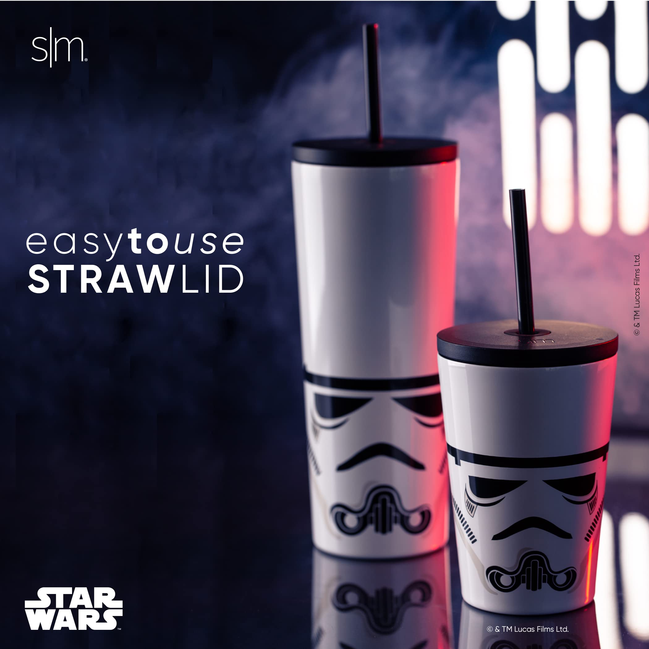 Simple Modern Star Wars Insulated Tumbler Cup with Flip Lid and Straw Lid | Gifts for Women Men Reusable Stainless Steel Water Bottle Travel Mug | Classic Collection | 24oz The Child