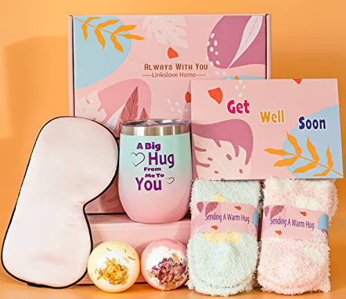 Get Well Soon Gifts for Women-Care Package After Surgery Gift Basket -Feel Better Gifts Teen Girl- Thinking of You Gifts-Encouragement Gifts For Friend