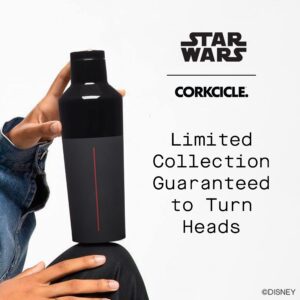 Corkcicle Canteen 16 oz Triple Insulated Stainless Steel Bottle, Star Wars Darth Vader