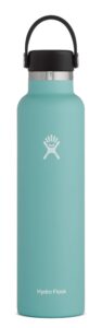 hydro flask 24 oz standard mouth water bottle with flex cap or flex straw