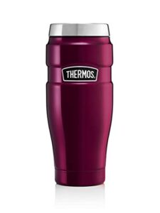 thermos stainless king travel tumbler, raspberry, 470 ml