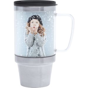 thermo-temp 16 oz. stainless steel photo travel mug