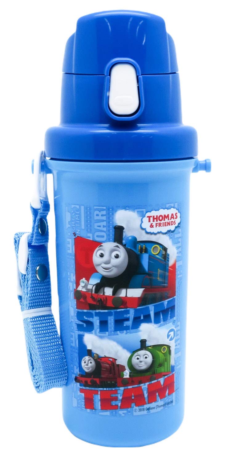 オーエスケー OSK SC-600B Thomas the Tank Engine Mug Bottle, Direct Drinking Water Bottle, 20.3 fl oz (600 ml), One-Touch Open, Wide Mouth, Made in Japan