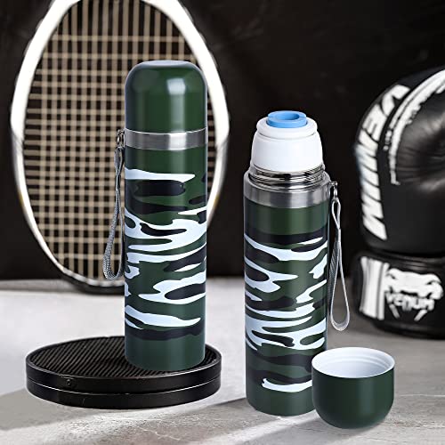 Goetland 17oz Water Bottle Stainless Steel Vacuum Insulated Bottle Military Sports Flask Canteen Water Bottles Thermos No Logo For Gym Fitness Camping Cycling Travel Hiking