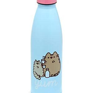 Puckator Pusheen Foodie 500ml Stainless Steel Insulated Bottle for Hot or Cold Drinks