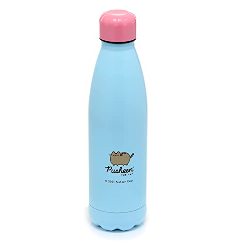 Puckator Pusheen Foodie 500ml Stainless Steel Insulated Bottle for Hot or Cold Drinks