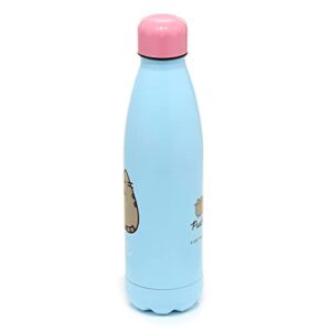 Puckator Pusheen Foodie 500ml Stainless Steel Insulated Bottle for Hot or Cold Drinks