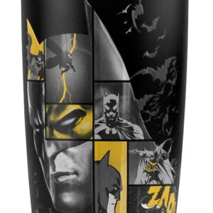 Batman 80 Years Bat Panels Stainless Steel Tumbler 20 oz Coffee Travel Mug/Cup, Vacuum Insulated & Double Wall with Leakproof Sliding Lid