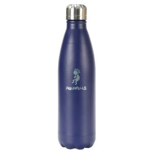 aquapelli vacuum insulated sport bottle, 16 ounces, blueprint blue