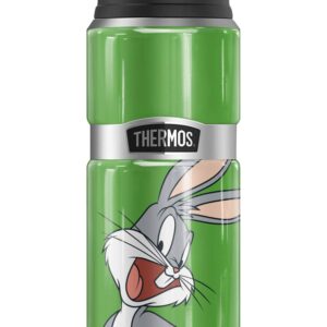 Looney Tunes Bugs Bunny, THERMOS STAINLESS KING Stainless Steel Drink Bottle, Vacuum insulated & Double Wall, 24oz