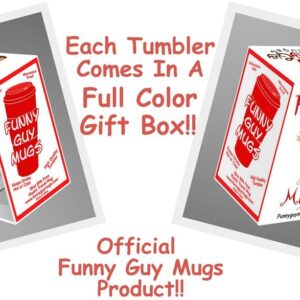 Funny Guy Mugs Captain Awesome Travel Tumbler With Removable Insulated Silicone Sleeve, Blue, 16-Ounce