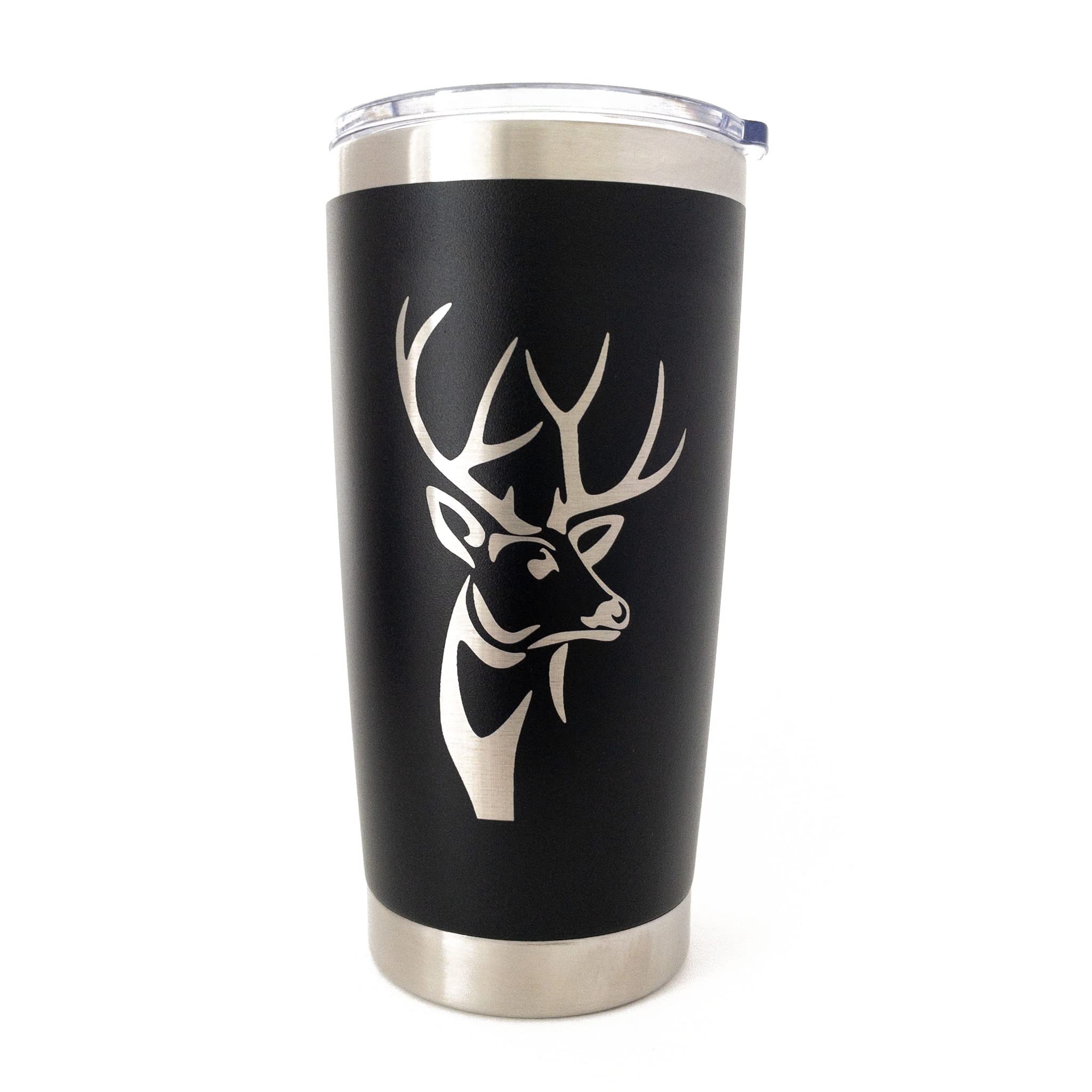 Deer Hunting 20oz Coffee Mug (Black), Hunting Gifts Travel Mug, Coffee Tumbler for Men, Outdoorsy Gifts