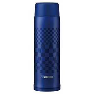 zojirushi , stainless steel vacuum insulated mug, 16-ounce, ichimatsu blue