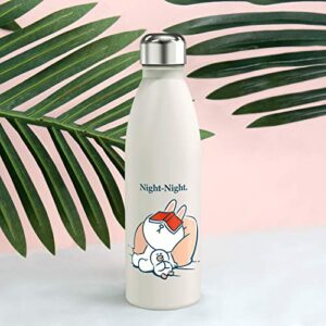 Zak Designs LINE Friends CONY 17.5 oz Stainless Steel Vacuum Insulated Water Bottle with Leak-Proof Cap Keeps Drinks Cold