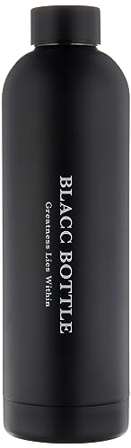 BLACC Bottle - 25oz Vacuum Insulated Stainless Steel Thermos - Reusable, Leak Proof, BPA-Free Flask with Inspirational Words for Office, Gym, Sports, and travel