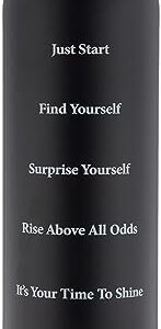 BLACC Bottle - 25oz Vacuum Insulated Stainless Steel Thermos - Reusable, Leak Proof, BPA-Free Flask with Inspirational Words for Office, Gym, Sports, and travel