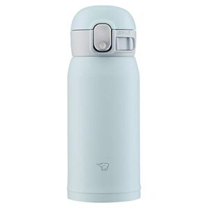 zojirushi sm-wa36-hl one-touch stainless steel mug, seamless, 0.36 l, ice gray