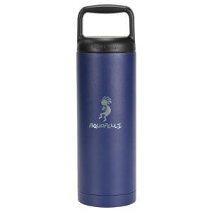 aquapelli vacuum insulated water bottle, 18 ounces, blueprint blue