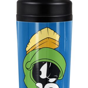 Looney Tunes OFFICIAL Marvin The Martian 18 oz Insulated Water Bottle, Leak Resistant, Vacuum Insulated Stainless Steel with 2-in-1 Loop Cap