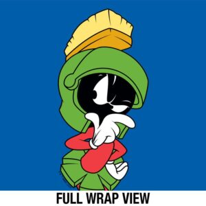 Looney Tunes OFFICIAL Marvin The Martian 18 oz Insulated Water Bottle, Leak Resistant, Vacuum Insulated Stainless Steel with 2-in-1 Loop Cap