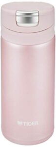 tiger thermos bottle mmx-a022pa tiger mug bottle, 6.8 fl oz (200 ml), sahara, one-touch, lightweight, fresh pink