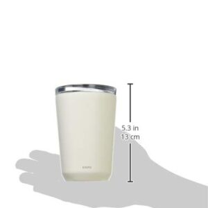 Kinto 20271 To-Go Tumbler, 12.2 fl oz (360 ml), White