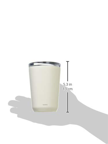 Kinto 20271 To-Go Tumbler, 12.2 fl oz (360 ml), White