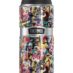 Power Rangers Crowd of Rangers THERMOS STAINLESS KING Stainless Steel Drink Bottle, Vacuum insulated & Double Wall, 24oz