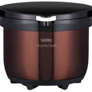 THERMOS KBG-3000 CBW Vacuum Insulated Cooker, Shuttle Chef, 7.1 gal (3.0 L), Clear Brown