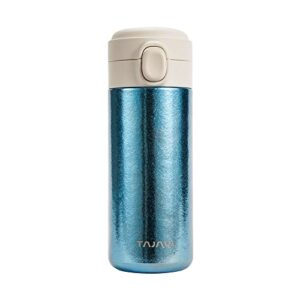 Tajavl 12oz Titanium Travel Mug with Flip Lid,Double Walled Vacuum Coffee Cup Tumbler, Leakproof Thermos Mug for Travel Camping Office