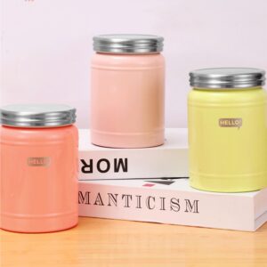 YUBUTUP Thermos Vacuum Insulated Cold Hot Food Soup Lunch Jar Container with Spoon for Kids Adults, 15 oz