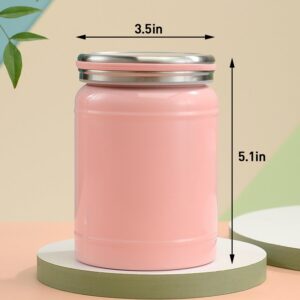 YUBUTUP Thermos Vacuum Insulated Cold Hot Food Soup Lunch Jar Container with Spoon for Kids Adults, 15 oz