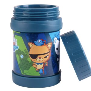 Octonauts Above & Beyond Stainless Steel Vacuum Insulated 13 oz Food Jar for Kids, Blue - Leak-Proof Container Keeps Meals, Liquids, & Soups Hot or Cold for Hours - Fits Inside All Lunch Boxes & Bags