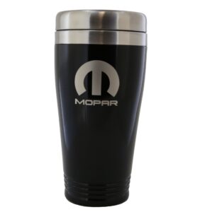 au-tomotive gold, inc. mopar parts black stainless steel travel mug tumbler