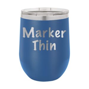 Your Name Text Engraved, Stainless Steel Tumbler, Customized cups, Double Insulated Mug Hot Cold Drink With Lid, Straw Option - 16 Different Colors (12 oz Wine, Personalize Name, Royal Blue)